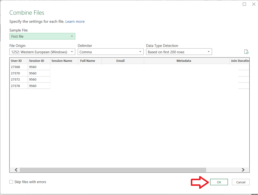Import Multiple Excel Or Csv Files In To Excel Using Power Query 1162